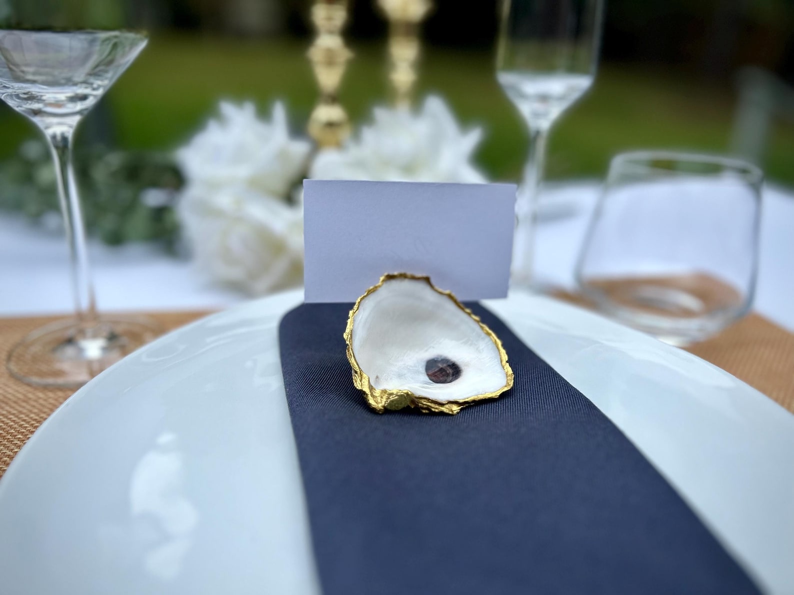 Oyster Shell Wedding Place Card Holder - Table Seating Chart - Etsy