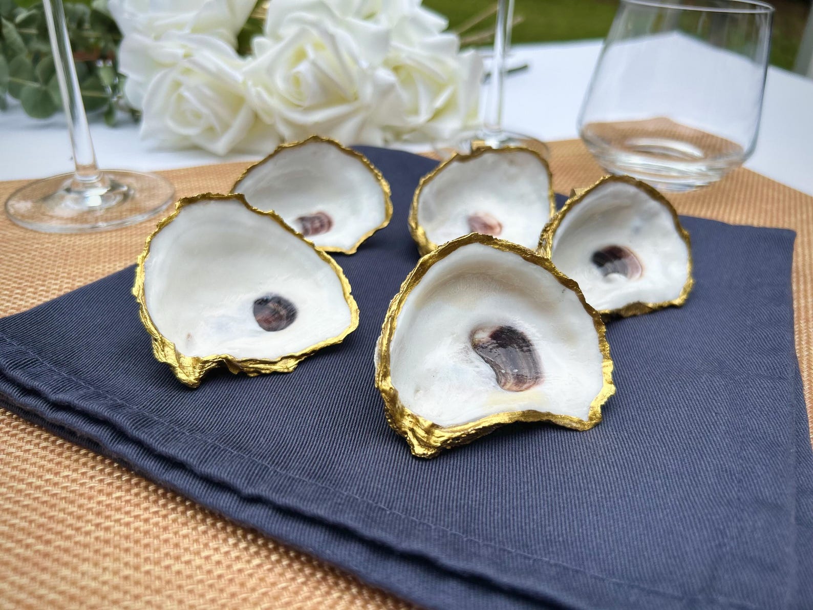 Oyster Shell Wedding Place Card Holder - Table Seating Chart - Etsy