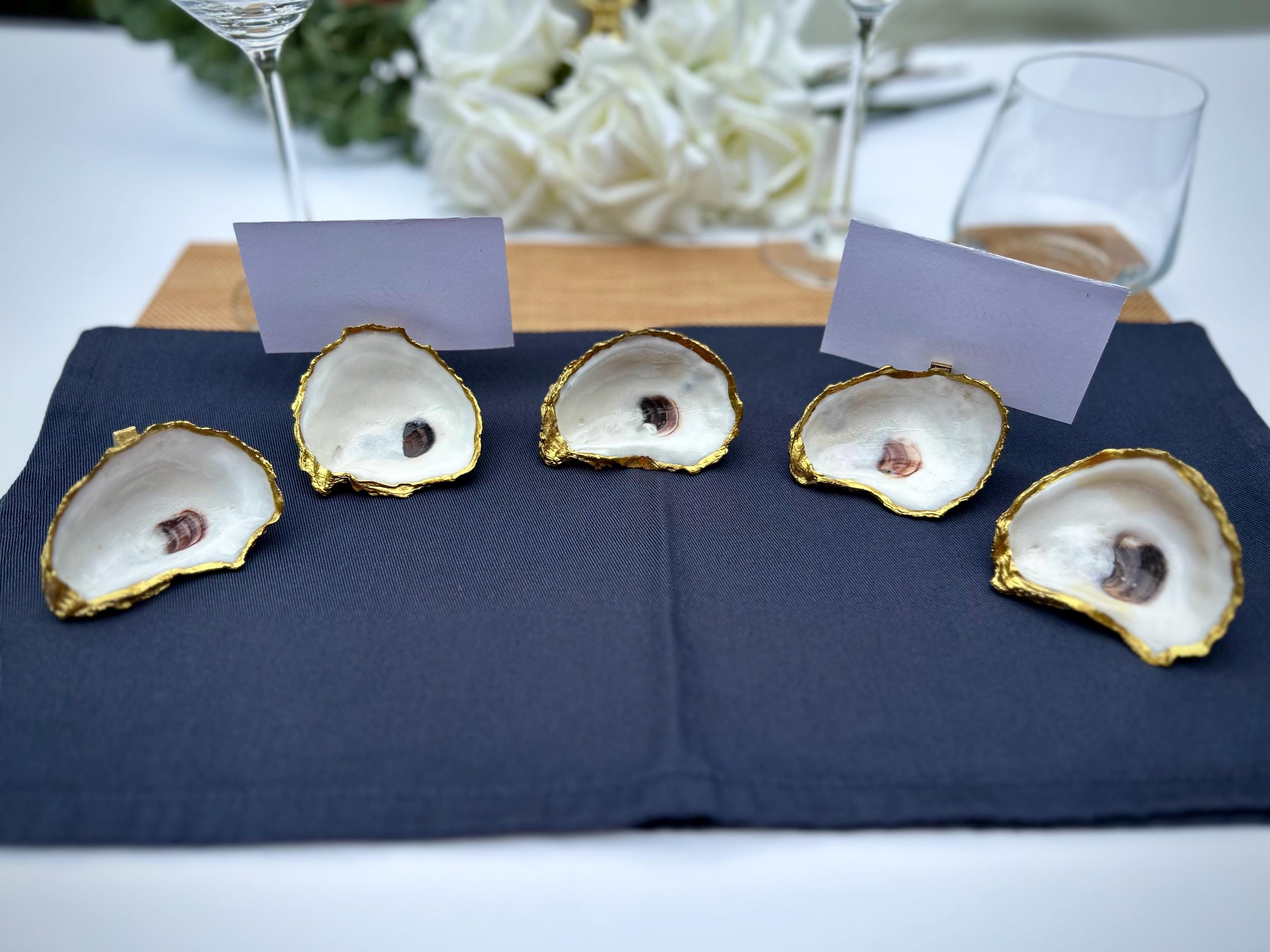 Oyster Shell Wedding Place Card Holder - Table Seating Chart - Etsy
