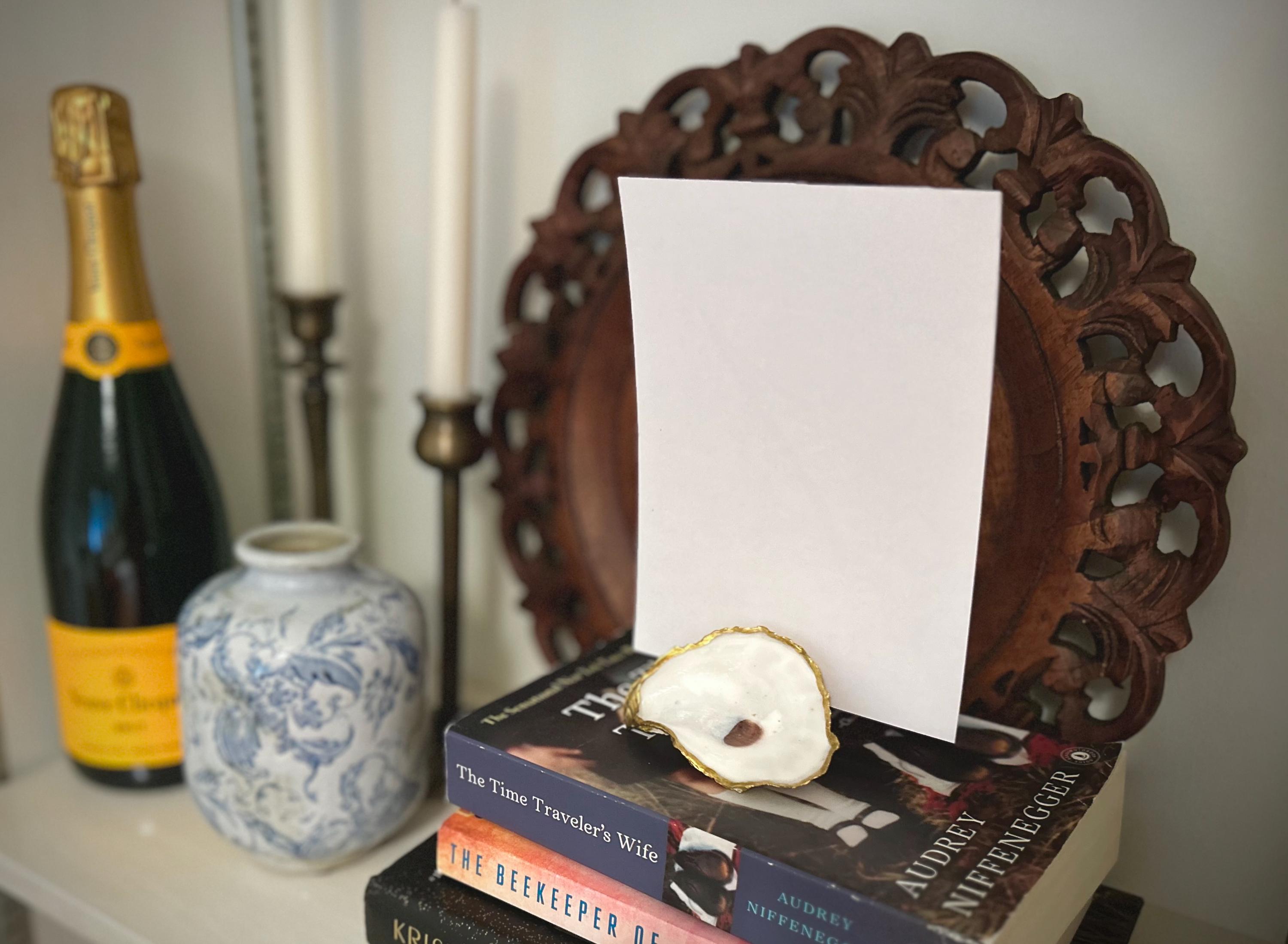 Oyster Shell Wedding Place Card Holder - Table Seating Chart - Etsy