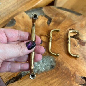 Vintage Brass Drawer Pull - Etsy