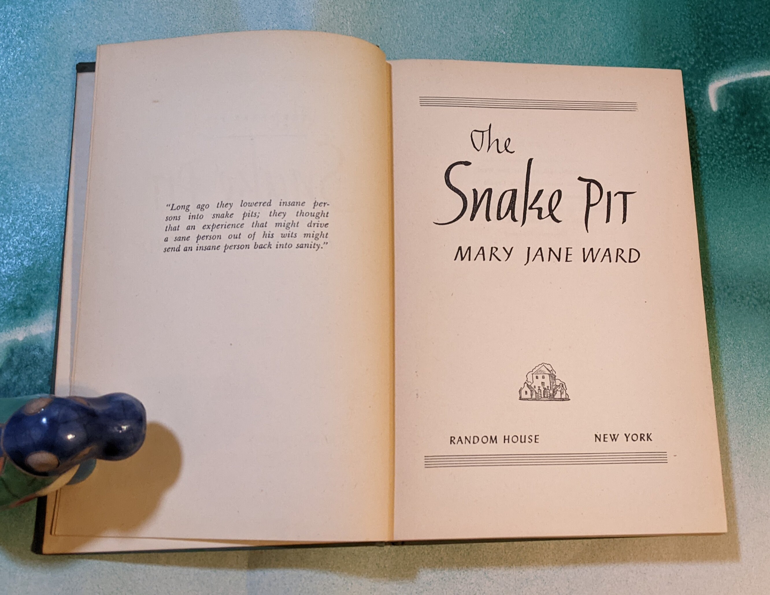 The Snake Pit Mary Jane Ward 1946 - Etsy