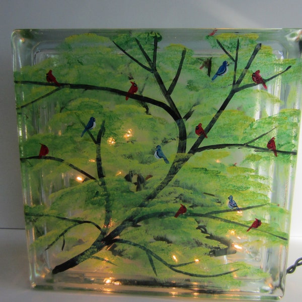 Painted Glass Blocks - Etsy