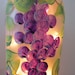 Grape Lighted Frosted Wine Bottle With Purple Grapes Lantern Night ...