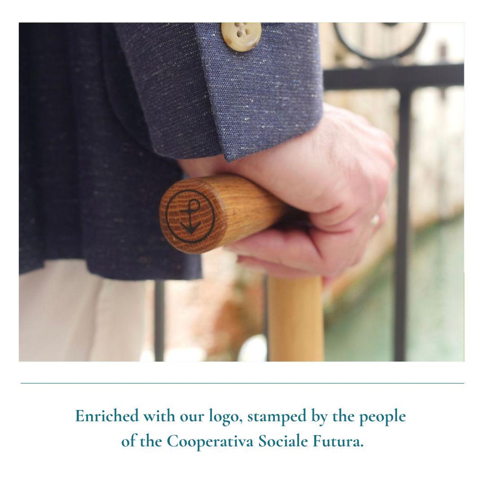 Venetian Walking Stick in Reclaimed Wood – Unique Gift – Sustainable ...