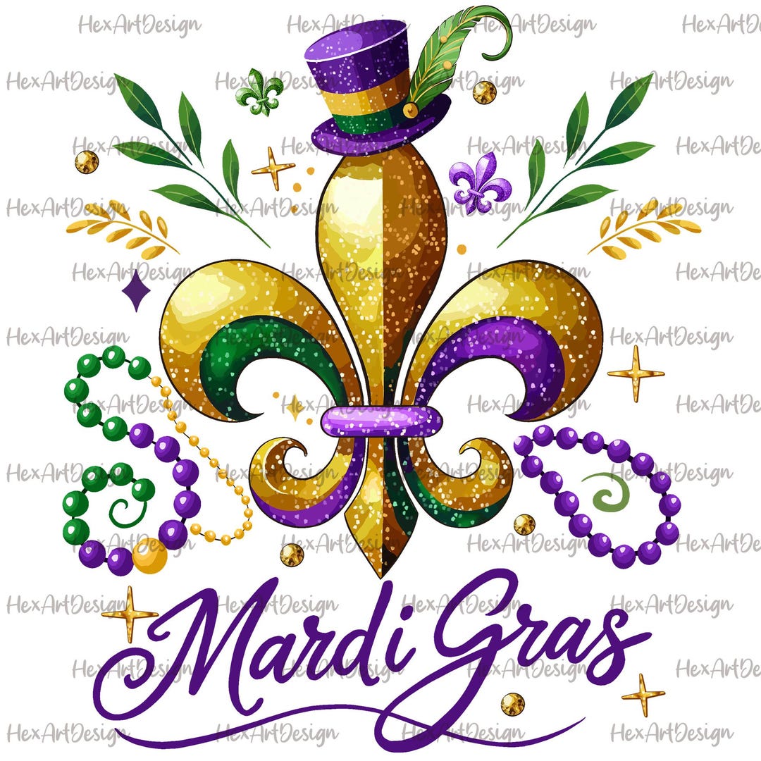 Mardi Gras Fleur De Lis PNG, New Orleans Carnival, Louisiana Festival ...