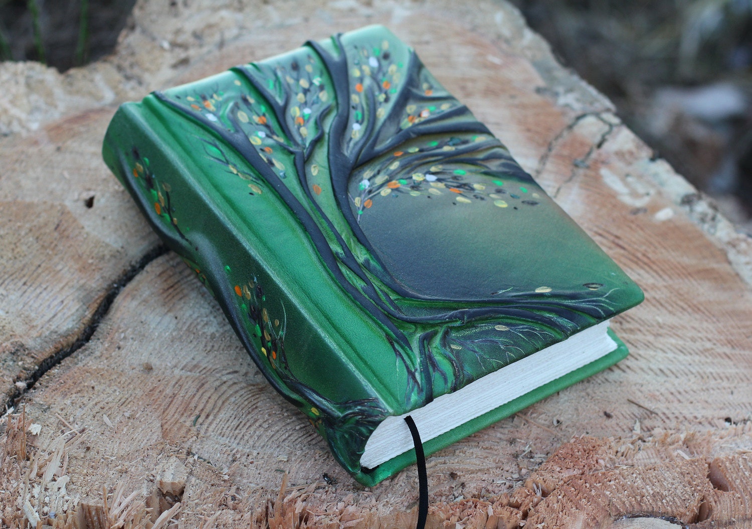 Leather Wedding Guest Book Tree of Life Leather Journal Bridal | Etsy