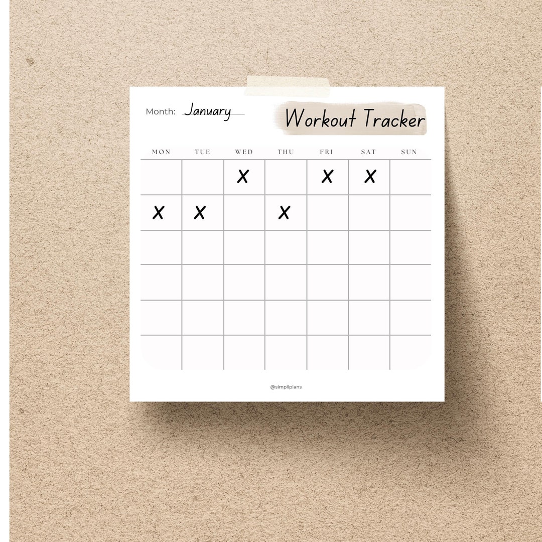 Simple Neutral Undated Monthly Calendar Post-it® Notes for Planner for ...
