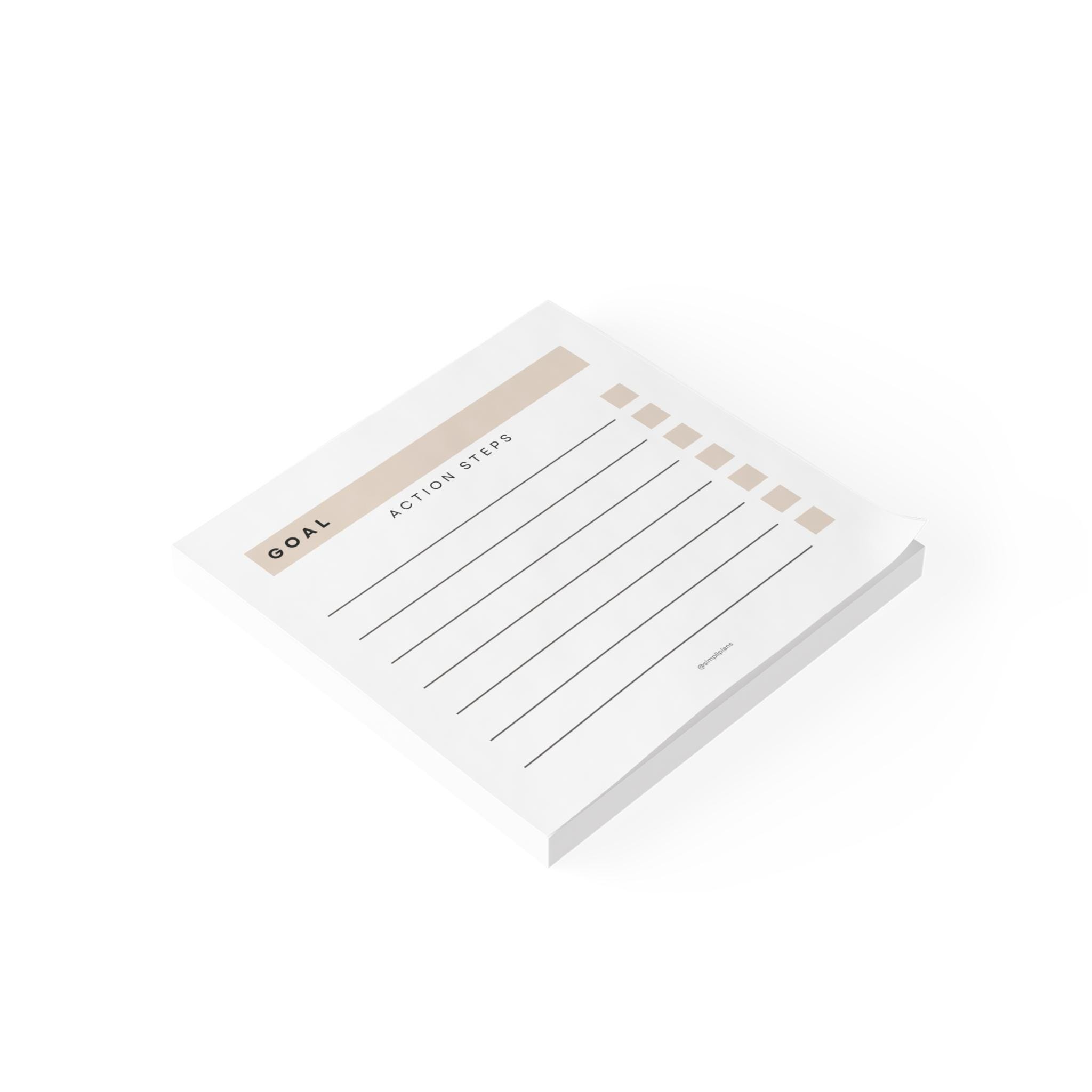 Simple Goal Breakdown Post-it® Notes Sticky Notes for Planner for ...