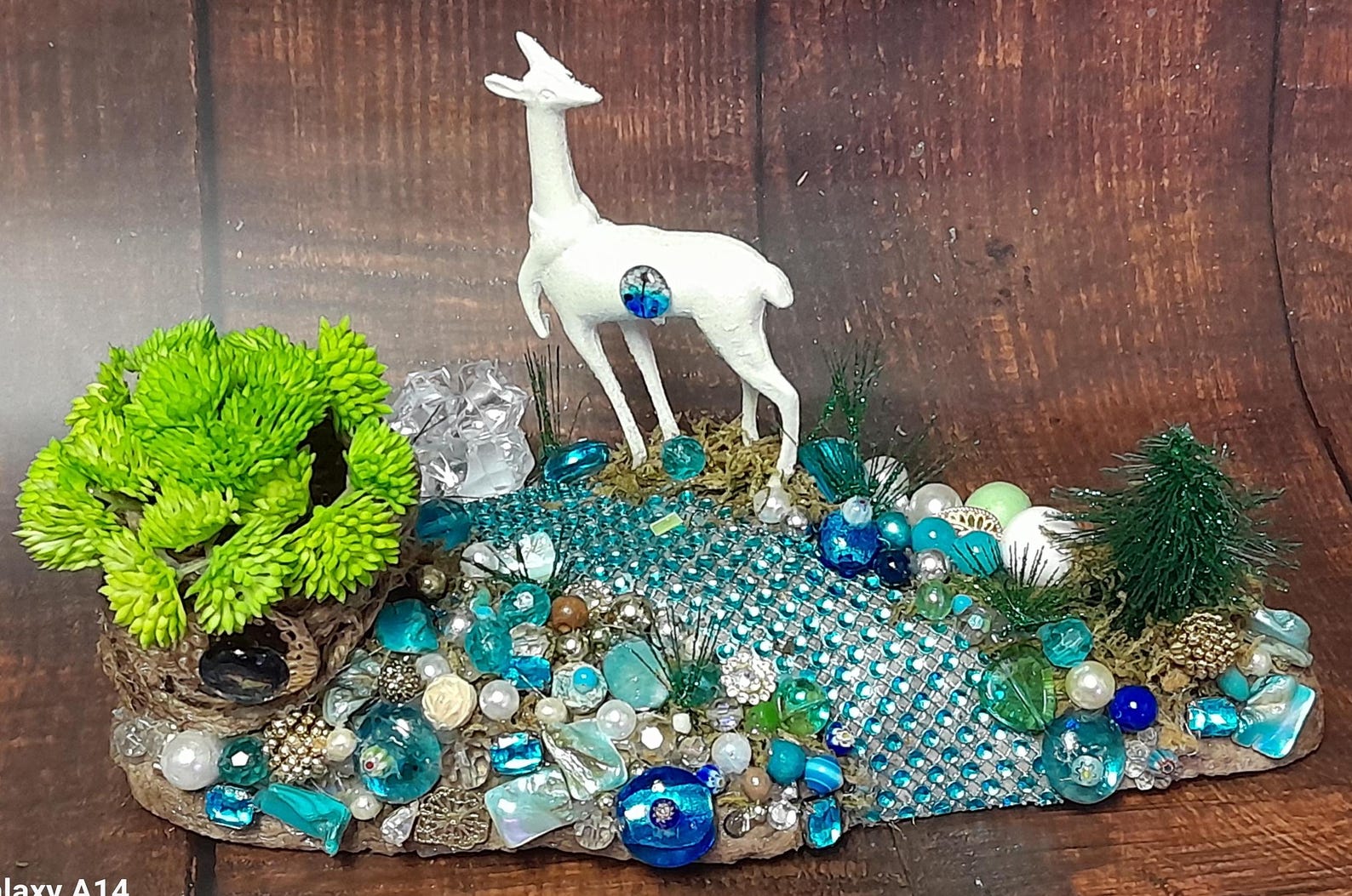 Planter White Deer Spooked! Driftwood Succulent Packed With Interesting ...