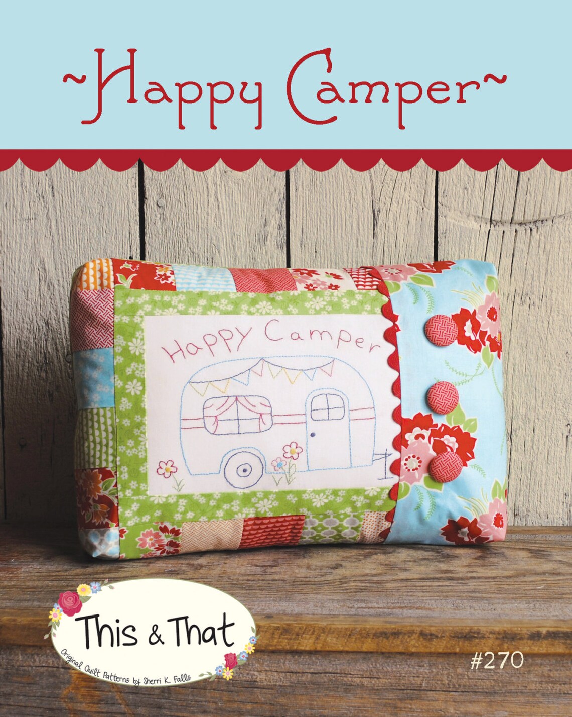 Happy Camper Embroidery Pattern - Etsy