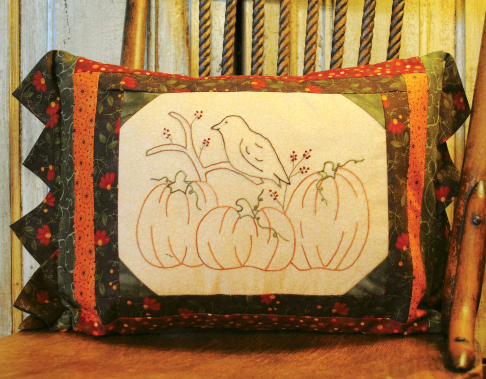 Autumn Blessings Embroidery Quilt Pattern Download - Etsy