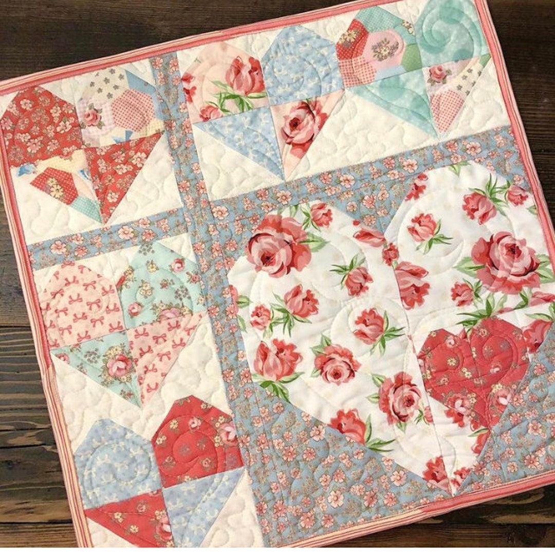 Love Note Mini Quilt Download Pattern - Etsy