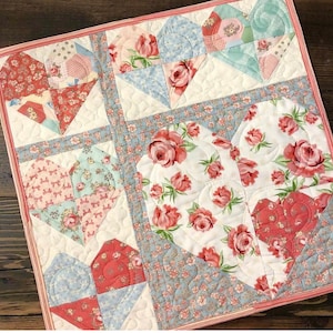 Love Note Mini Quilt Download Pattern - Etsy