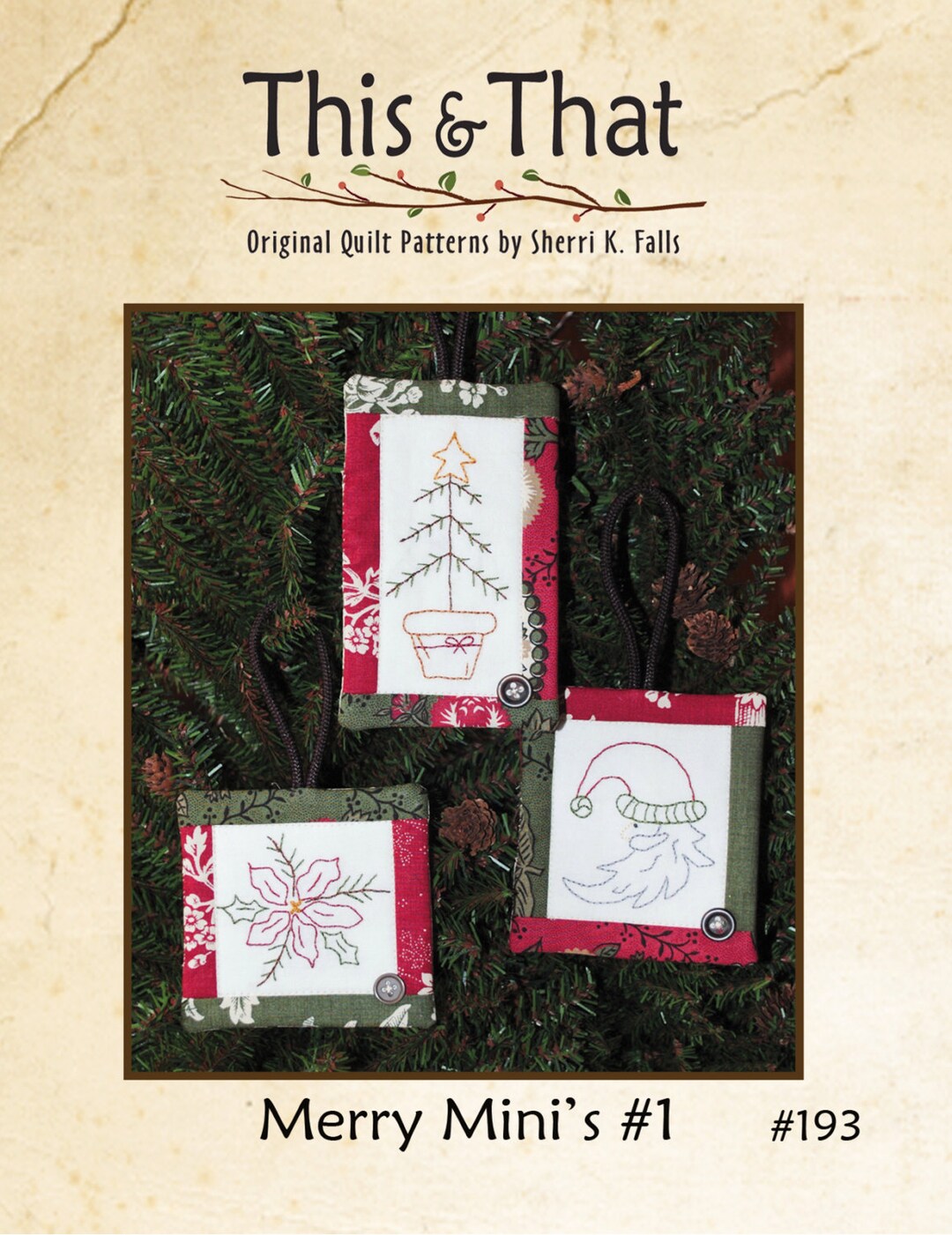 Merry Mini's #1 Embroidery Ornament Pattern - Etsy