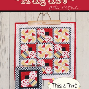 A Year of Mini August Quilt Pattern - Etsy