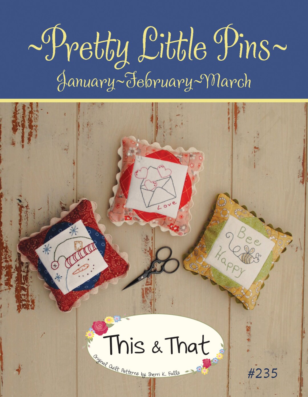 Pretty Pins #1 Embroidery Pin Cushion Pattern Download - Etsy