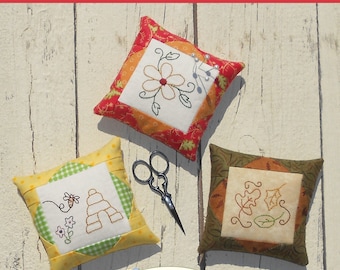 Pretty Pins 4 Embroidery Pin Cushion Pattern Download | Etsy