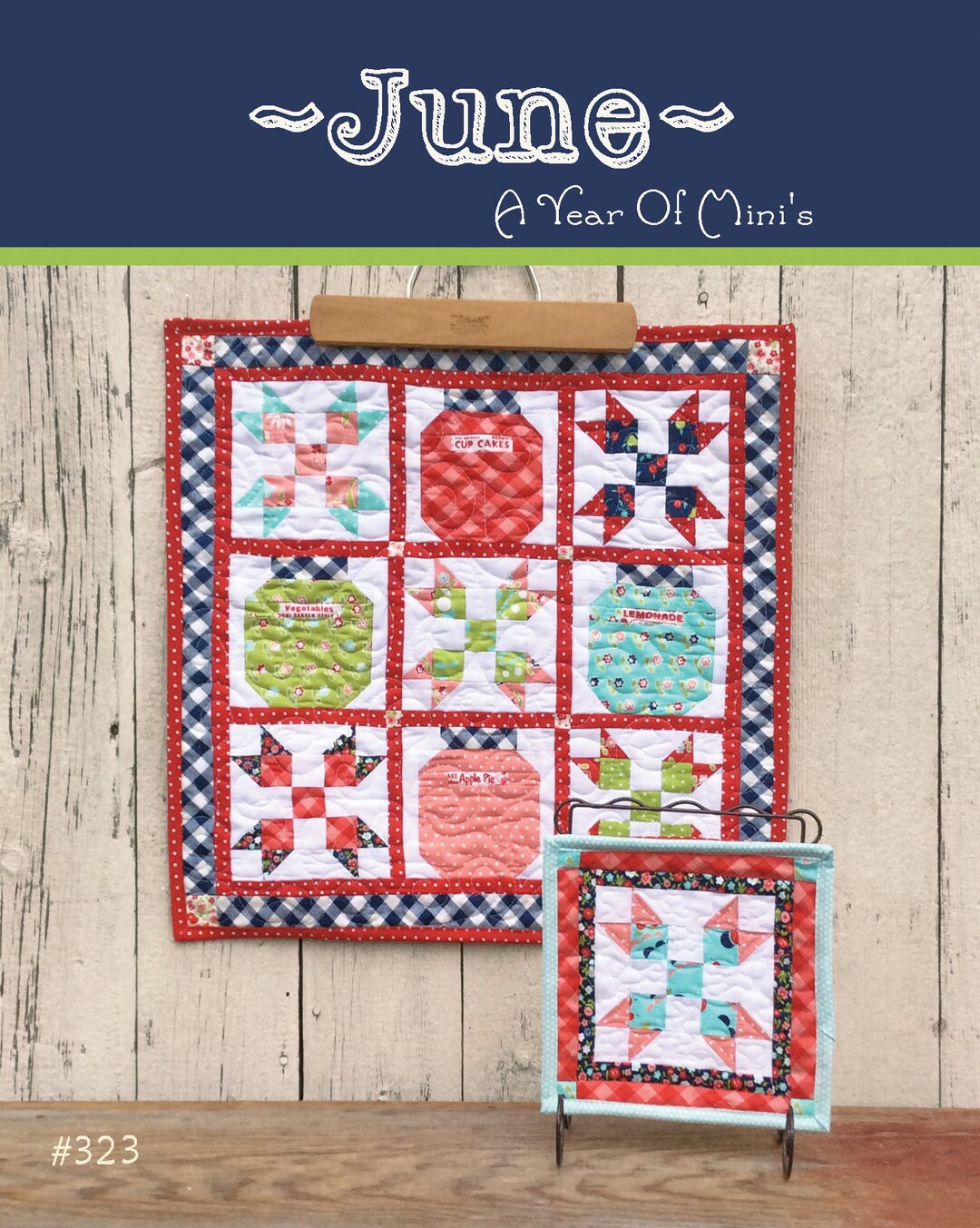 Year of Mini June Mini Quilt Pattern Download - Etsy