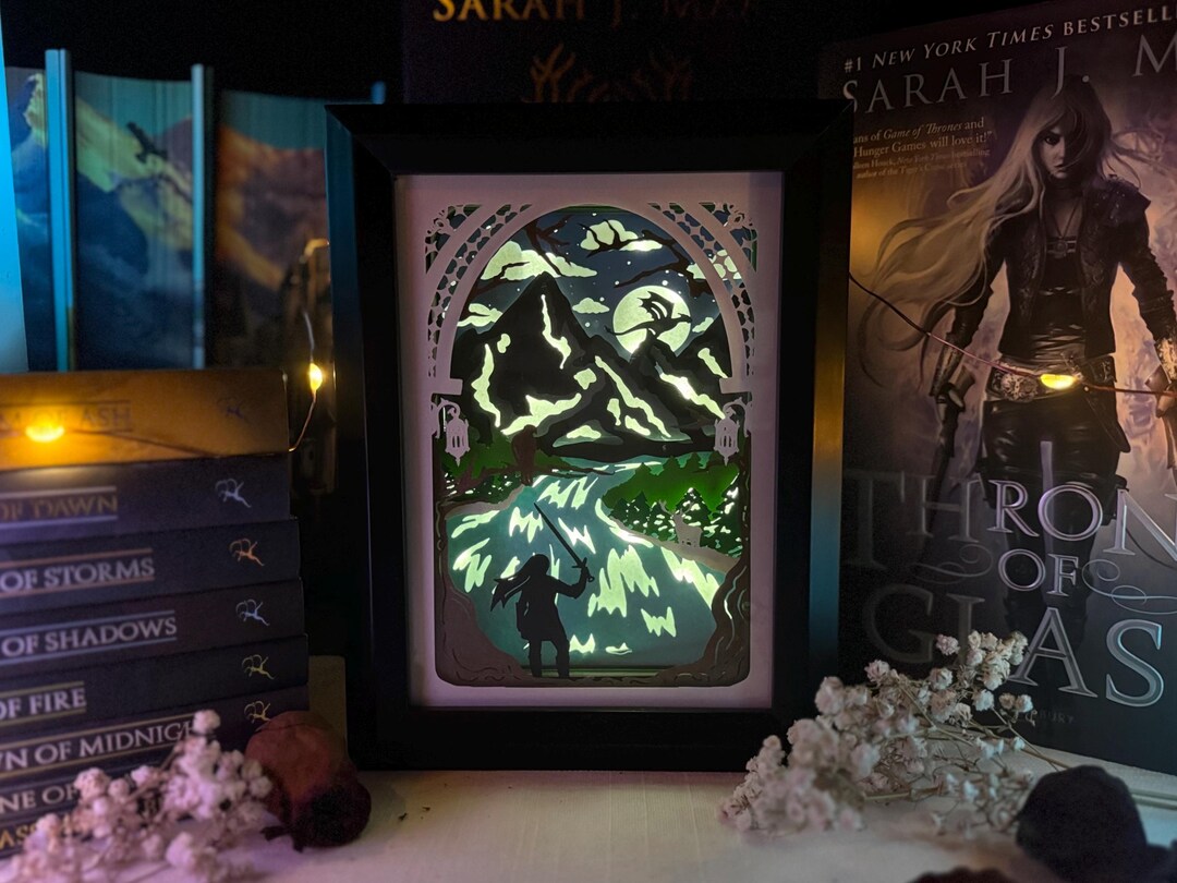 City of Pine & Snow | Light Box Book Nook | 3D Shadow Box Bookish Decor ...