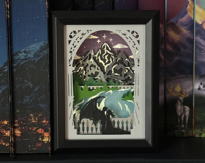 Lit Pan's Labyrinth Book Nook Diorama Bookshelf Shadow Box - Etsy