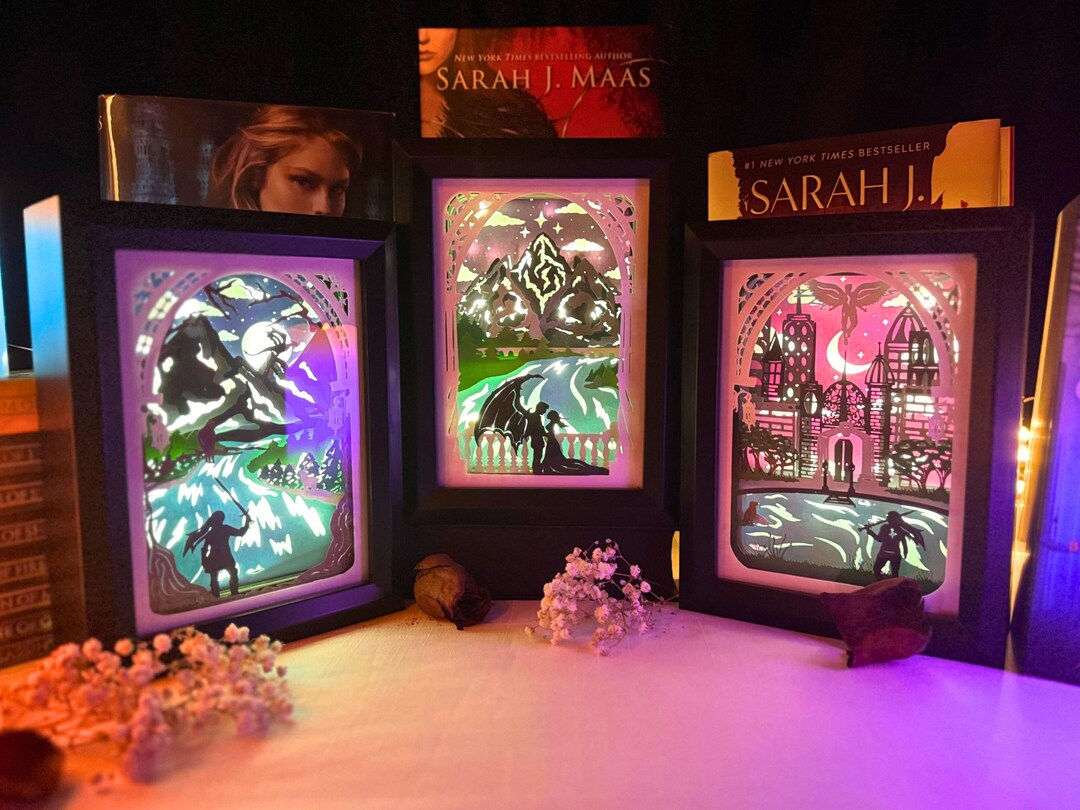 Starlight, Moonlight, Pine & Snow | Light Box Book Nooks Set of 3 | 3D ...