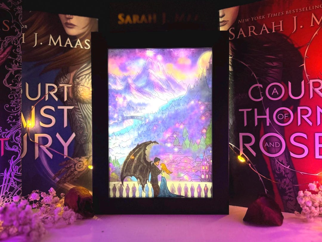 City of Starlight Backlit Book Nook Picture Box | 3D Shadow Light Box ...