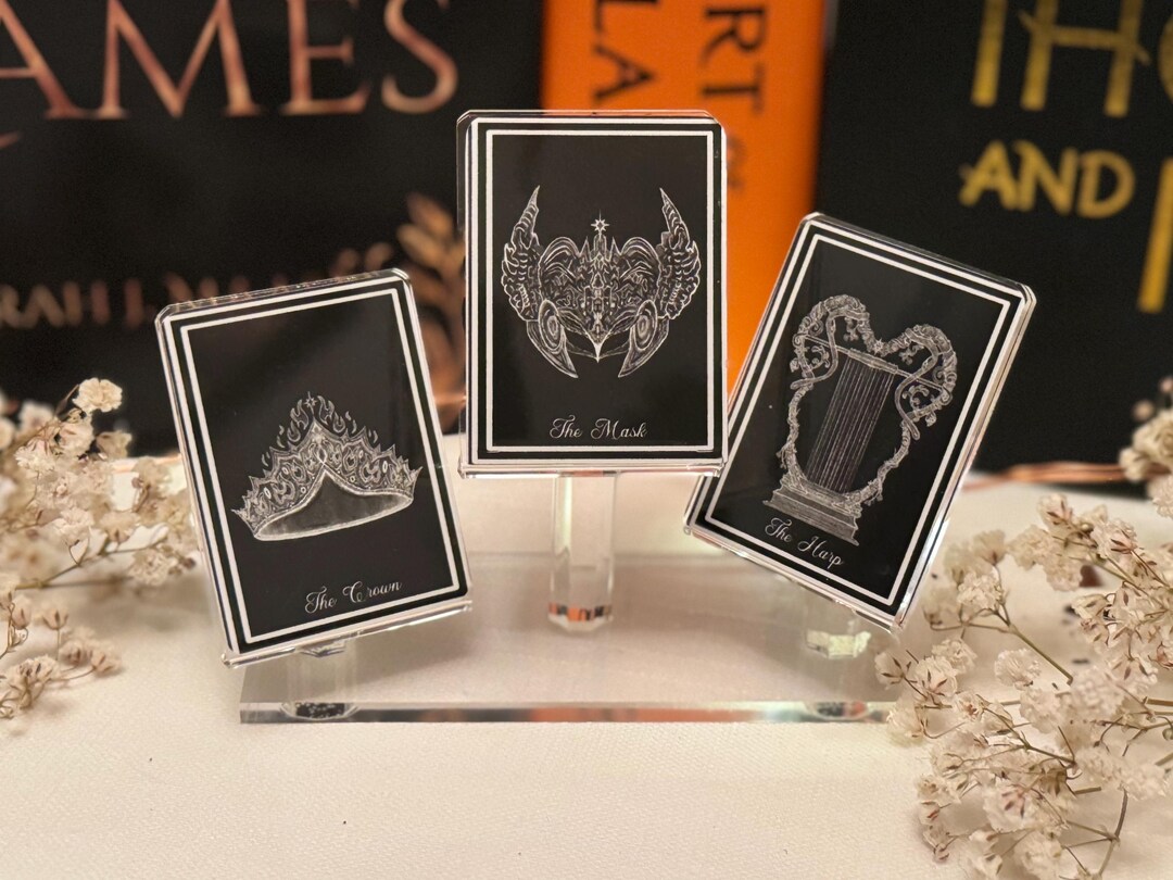 The Trove Acrylic Display Set Dark Fae Fantasy Mini Pedestal Signs for ...