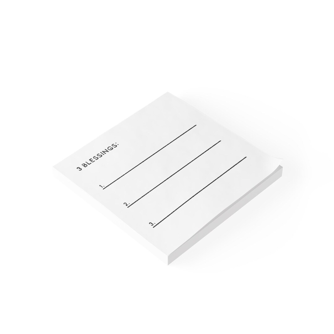 The 3 Blessings Exercise Post-it® Note Pad - Etsy