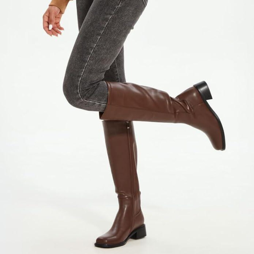 Long Horse Riding Boots Genuine Leather Over Knee Long Boots Classy ...
