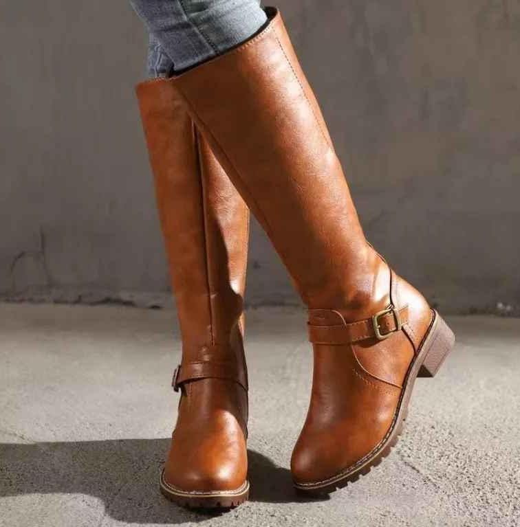 Long Horse Riding Boots Genuine Leather Over Knee Long Boots Classy ...