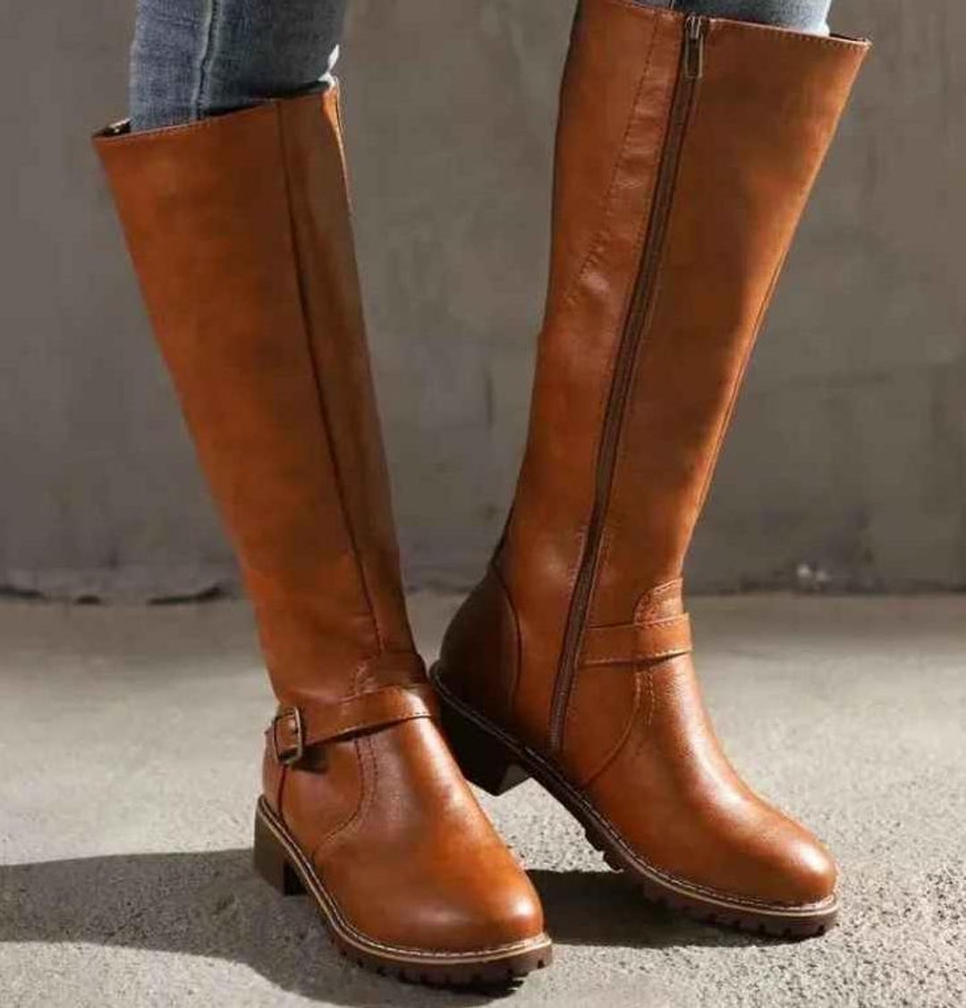Long Horse Riding Boots - Genuine Leather Over Knee Long Boots - Classy ...