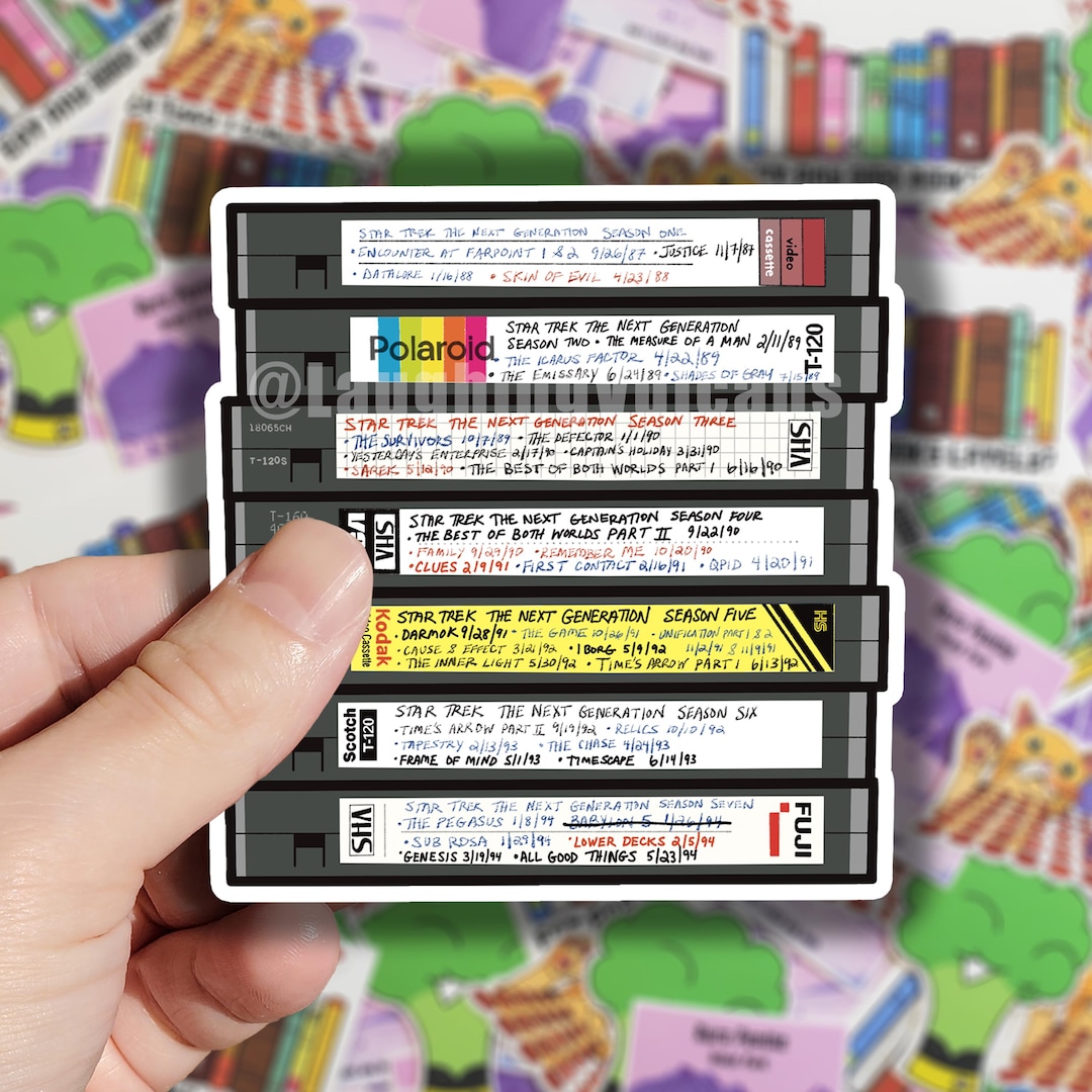 Sticker: VHS Tapes TNG - Etsy