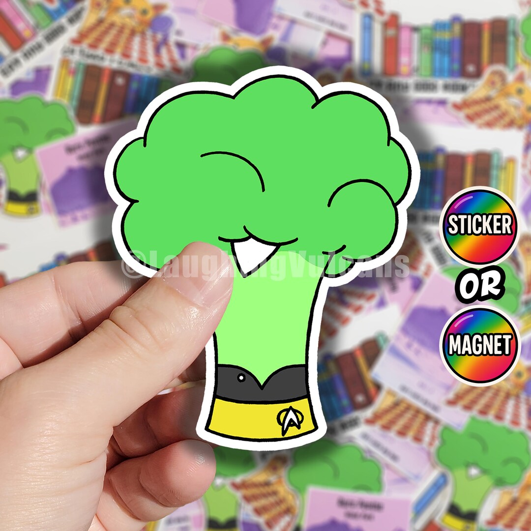 Sticker or Magnet - Mister Broccoli - Etsy