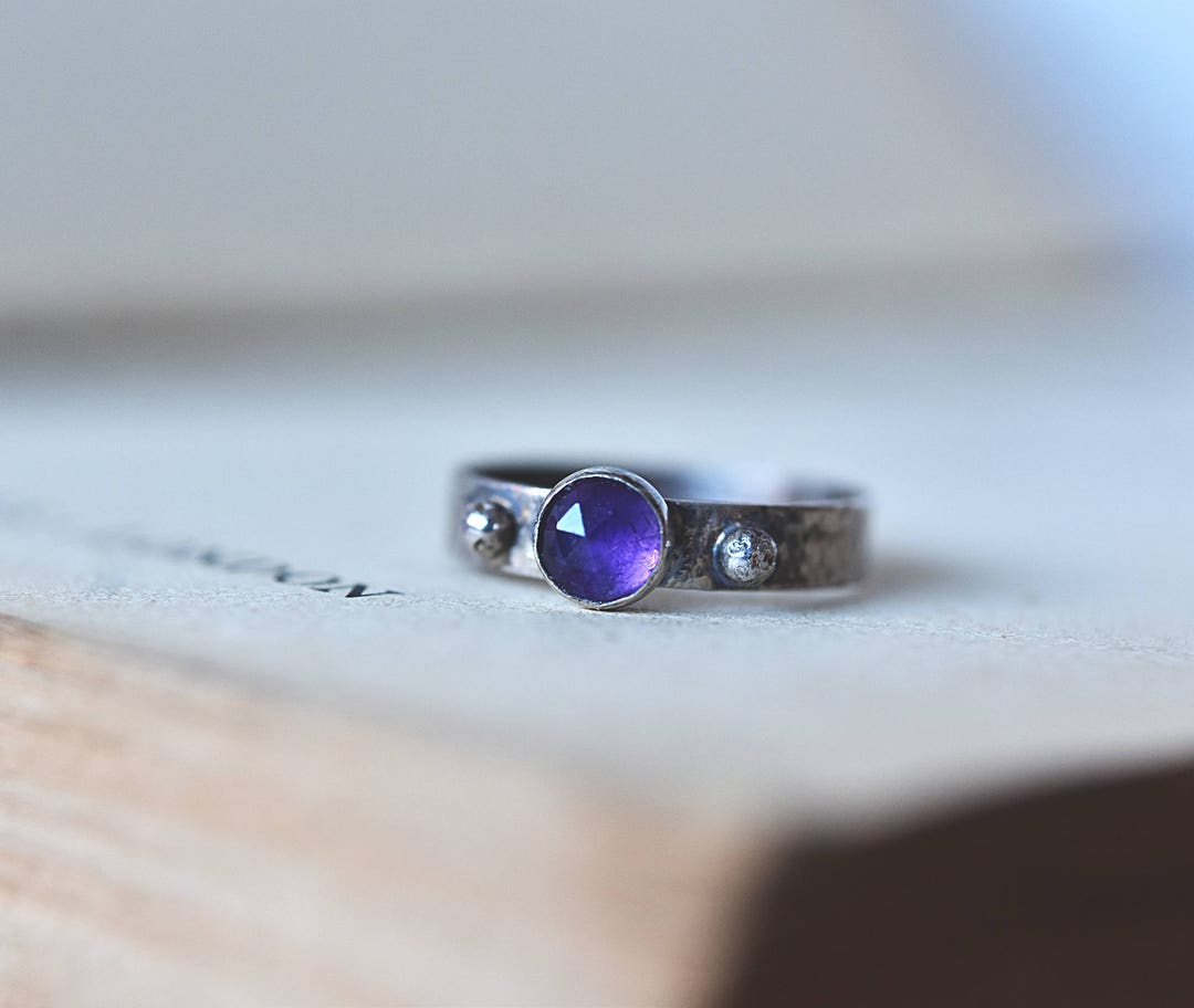 Outlander Jewelry - Outlander Ring - Purple Stone Ring - Natural ...