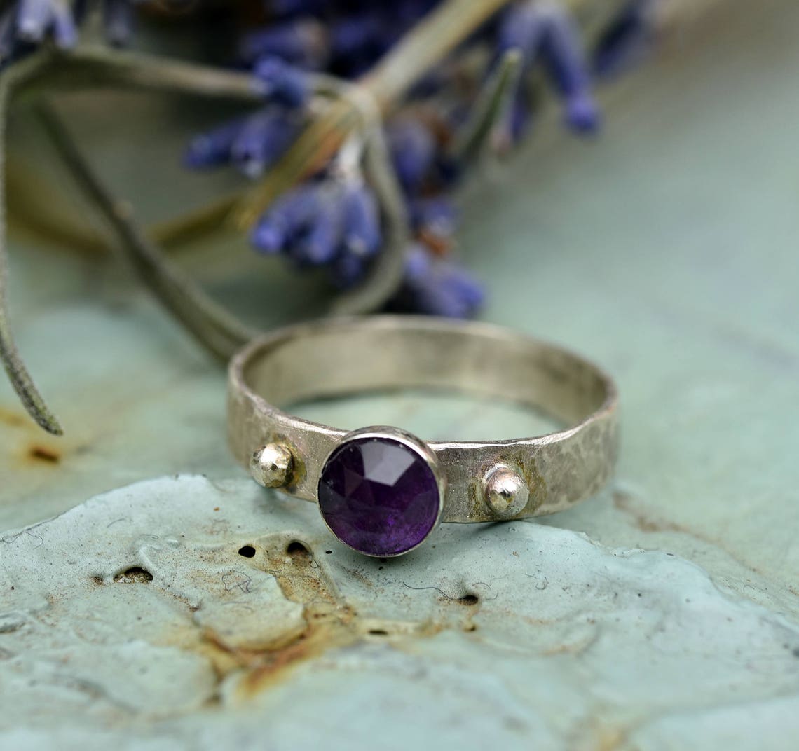 Outlander Jewelry Outlander Ring Purple Stone Ring - Etsy
