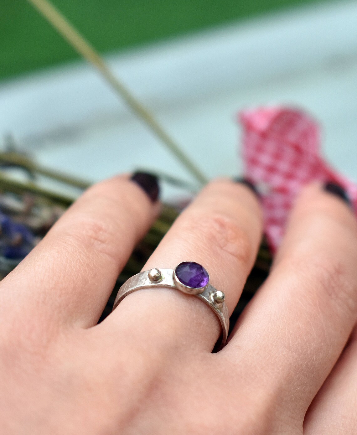Outlander Jewelry Outlander Ring Purple Stone Ring - Etsy