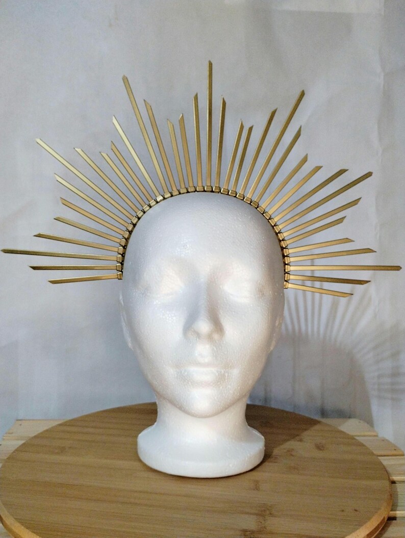 GOLDEN SUN HALO Gold Halo Crown,gold Crown,birthday Crown,photo Shoot ...