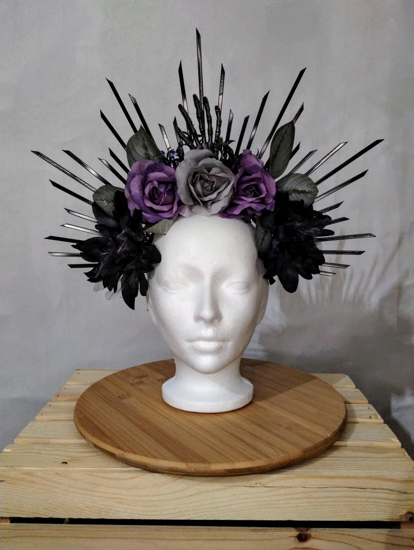LILAC CORPSE HALO, Festival Crown, Halos, Costume Accessories, Halo ...