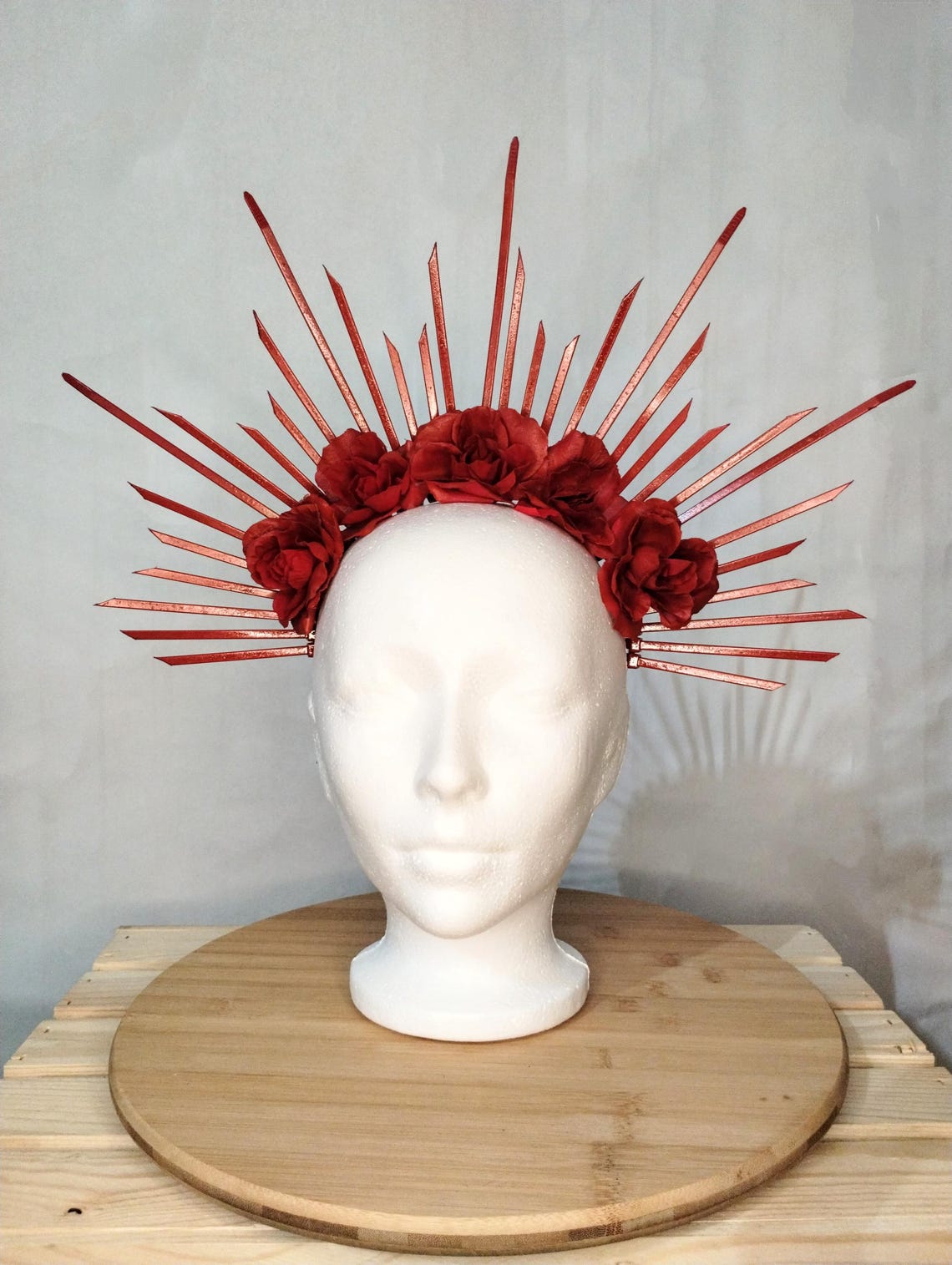 RED ROSE Halo,festival Crown,halos,costume Accessories,halo Crown ...