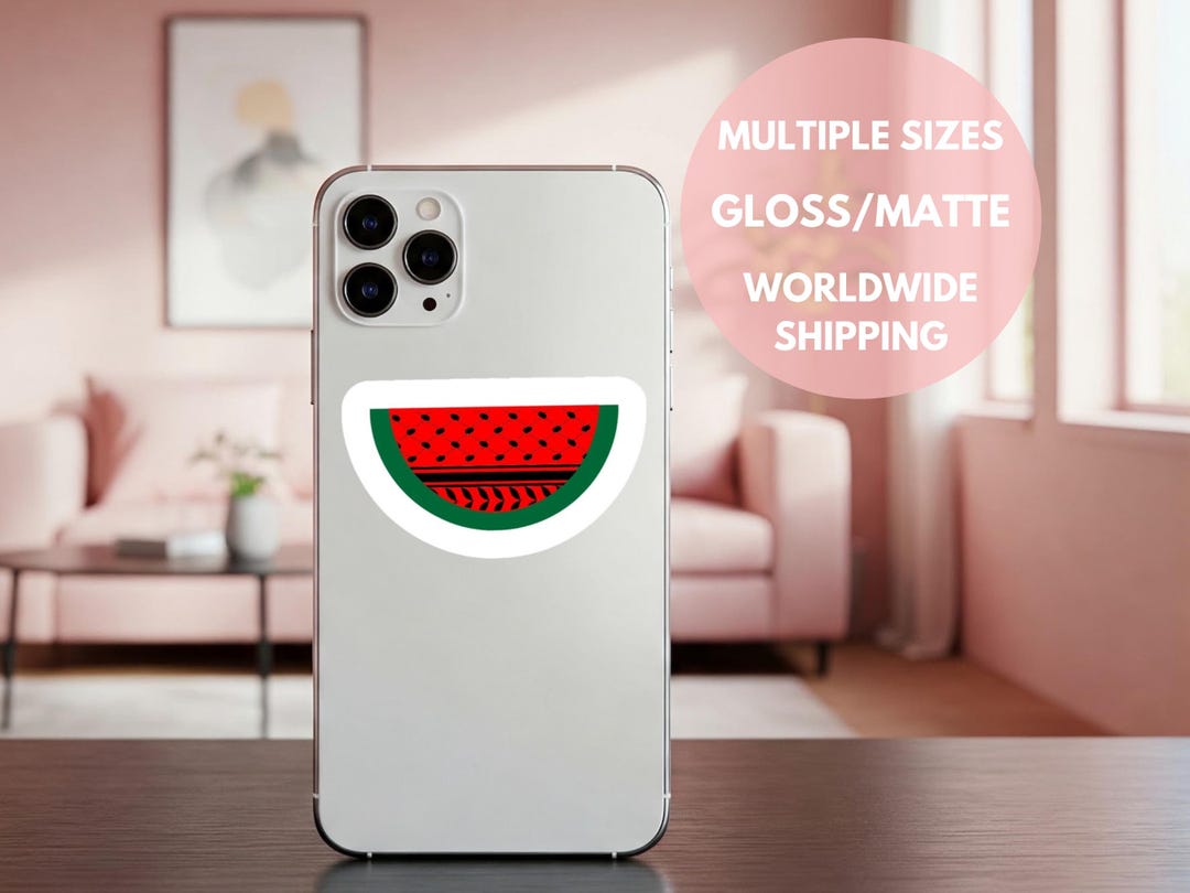 Watermelon Stickers for Palestine - Laptop Sticker That Support Gaza ...