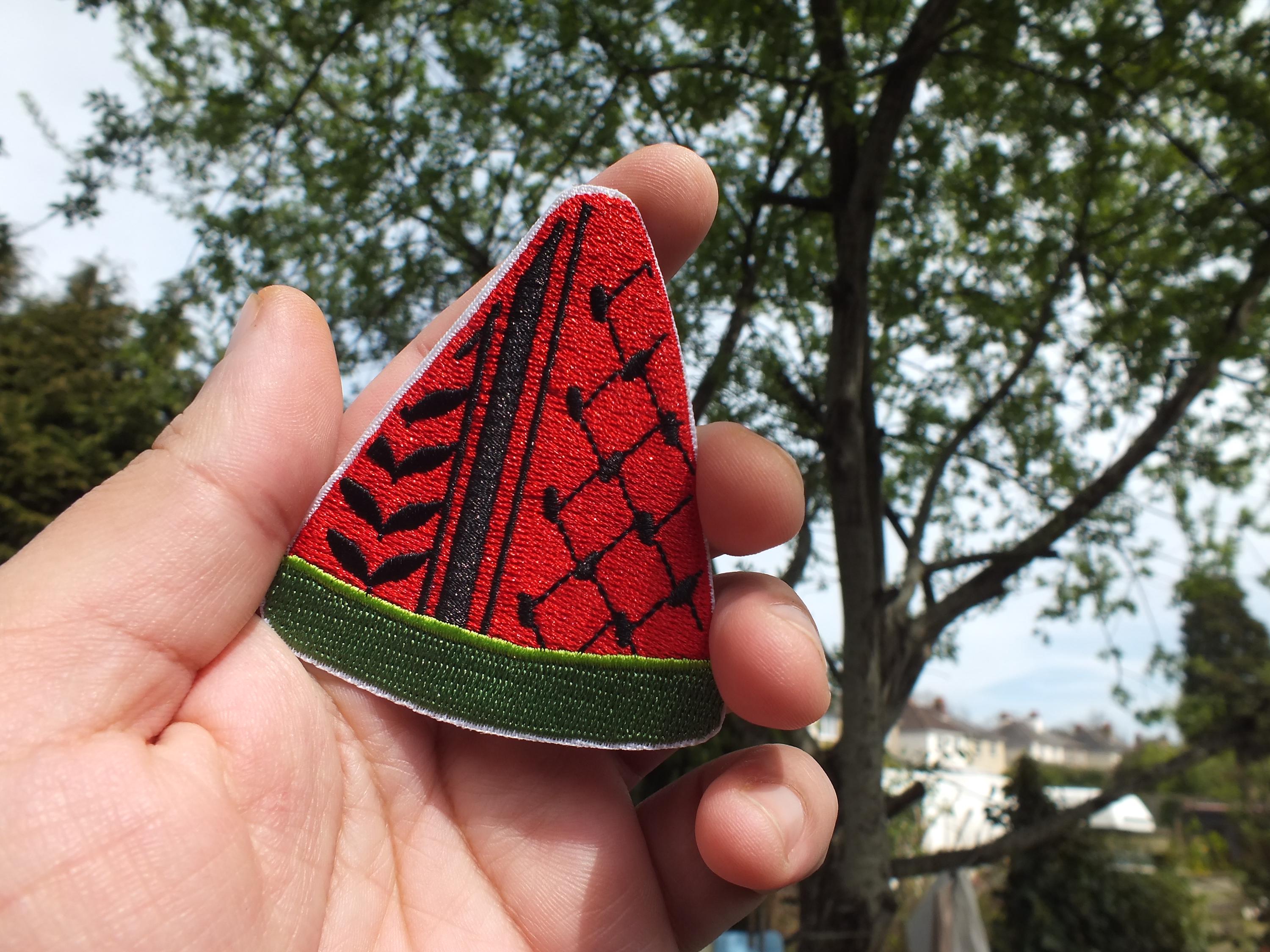 Large Iron on Watermelon Patch for Palestine Sew on Kuffiyah Patch for ...