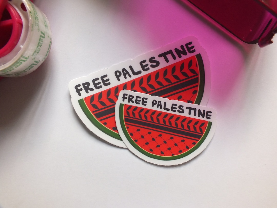 Watermelon Stickers for Palestine Symbol Palestinian Embroidery Pattern ...