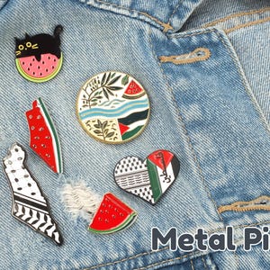 Palestine Watermelon Enamel Pin Gifts That Support Palestinian ...