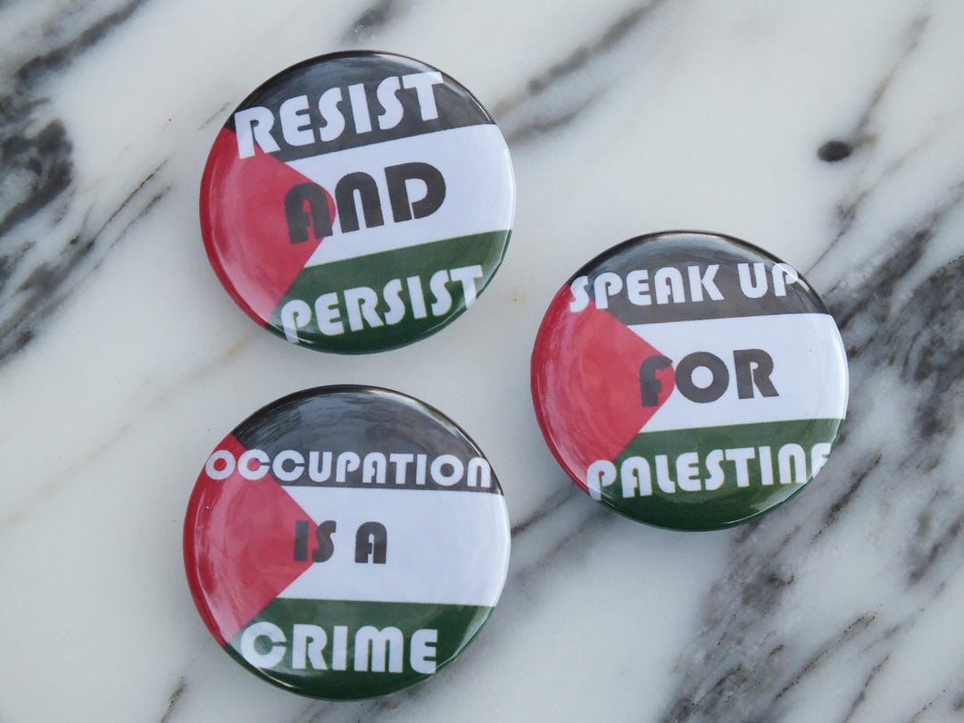 Palestine Badge Palestine Button Gifts That Support Palestine Charity ...