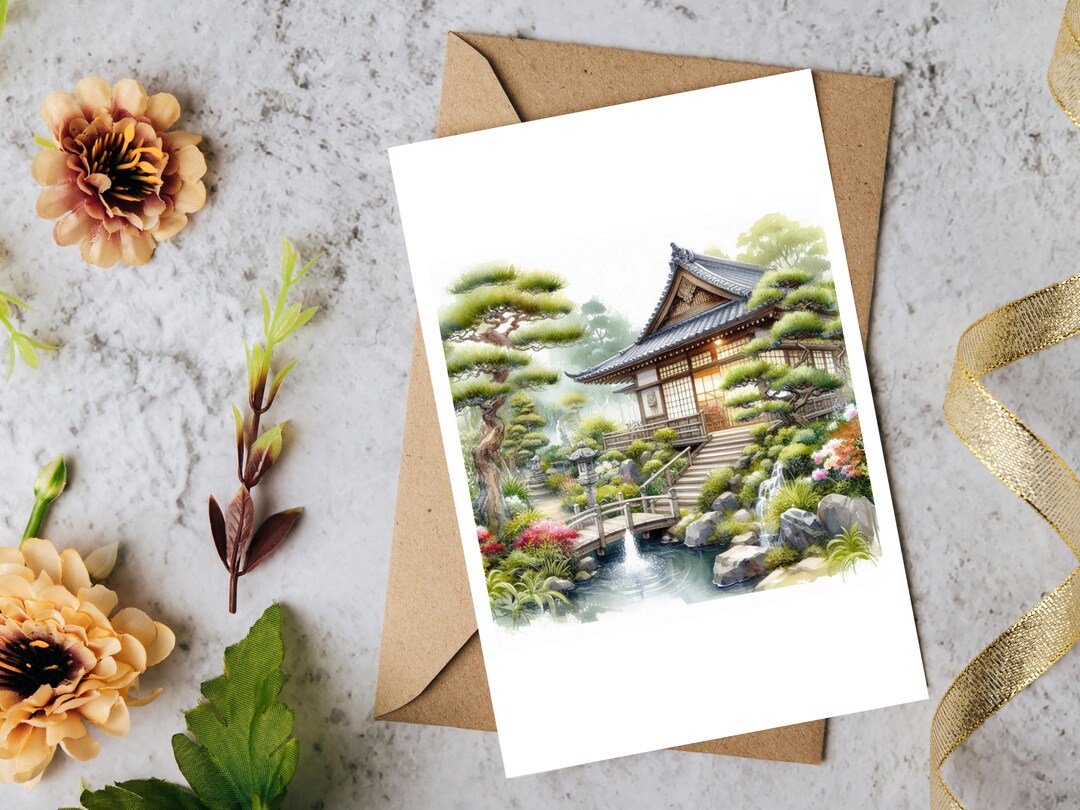 Get Well Soon Card Nature Scenery Card for Nature Lover Card for Plant ...