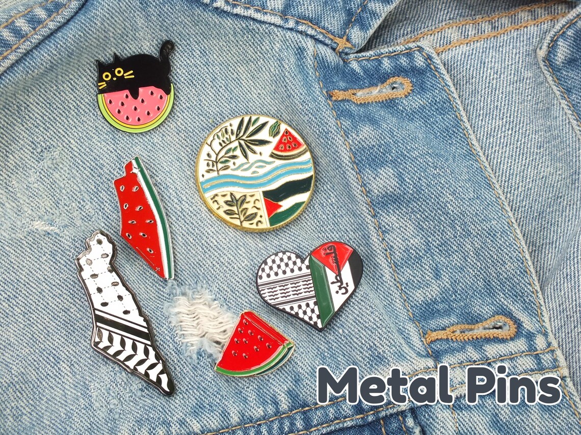 Large Iron on Watermelon Patch for Palestine Sew on Kuffiyah Patch for ...