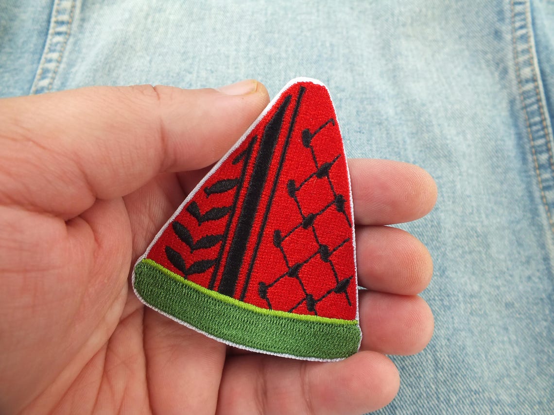 Large Iron on Watermelon Patch for Palestine Sew on Kuffiyah Patch for ...