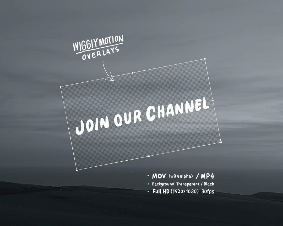 Hand-drawn Animation Overlay – Join Our Channel CTA (MOV MP4) - Etsy