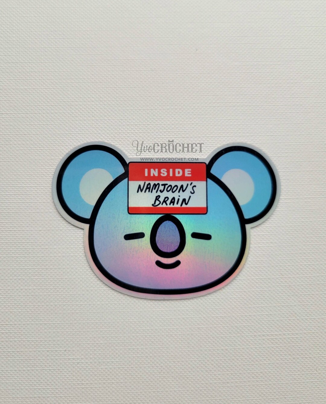 BT21 Koya "inside Namjoon's Brain" - Holographic Vinyl Sticker - Etsy